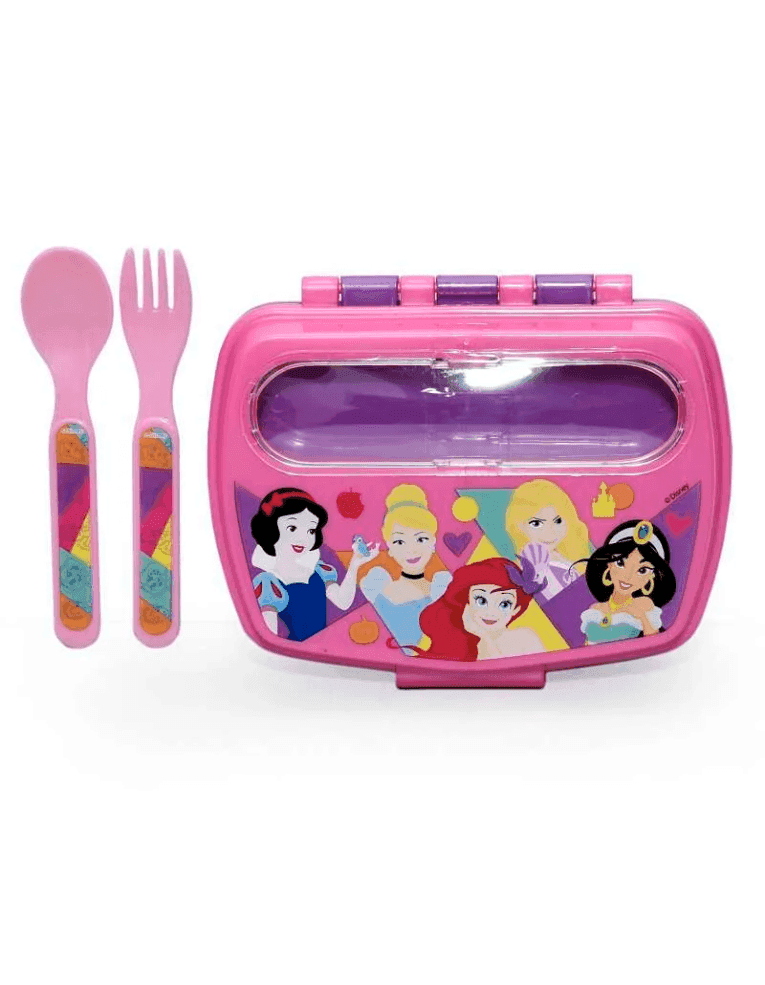 Set Taper Con Cubiertos Princesas - La Mirilla Baby & Kids